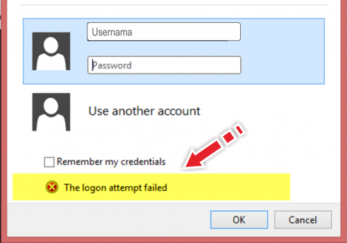 How to Overcome The logon attempt failed even though the password is ...