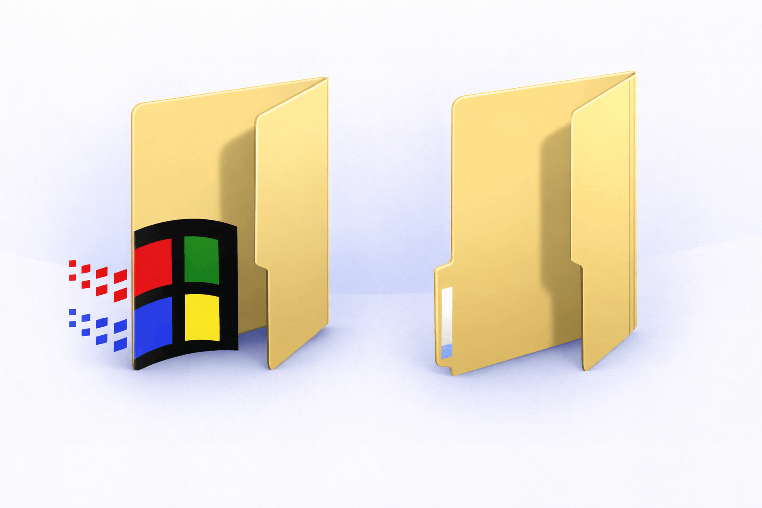 Differences between File Manager and Windows Explorer on DigiOS